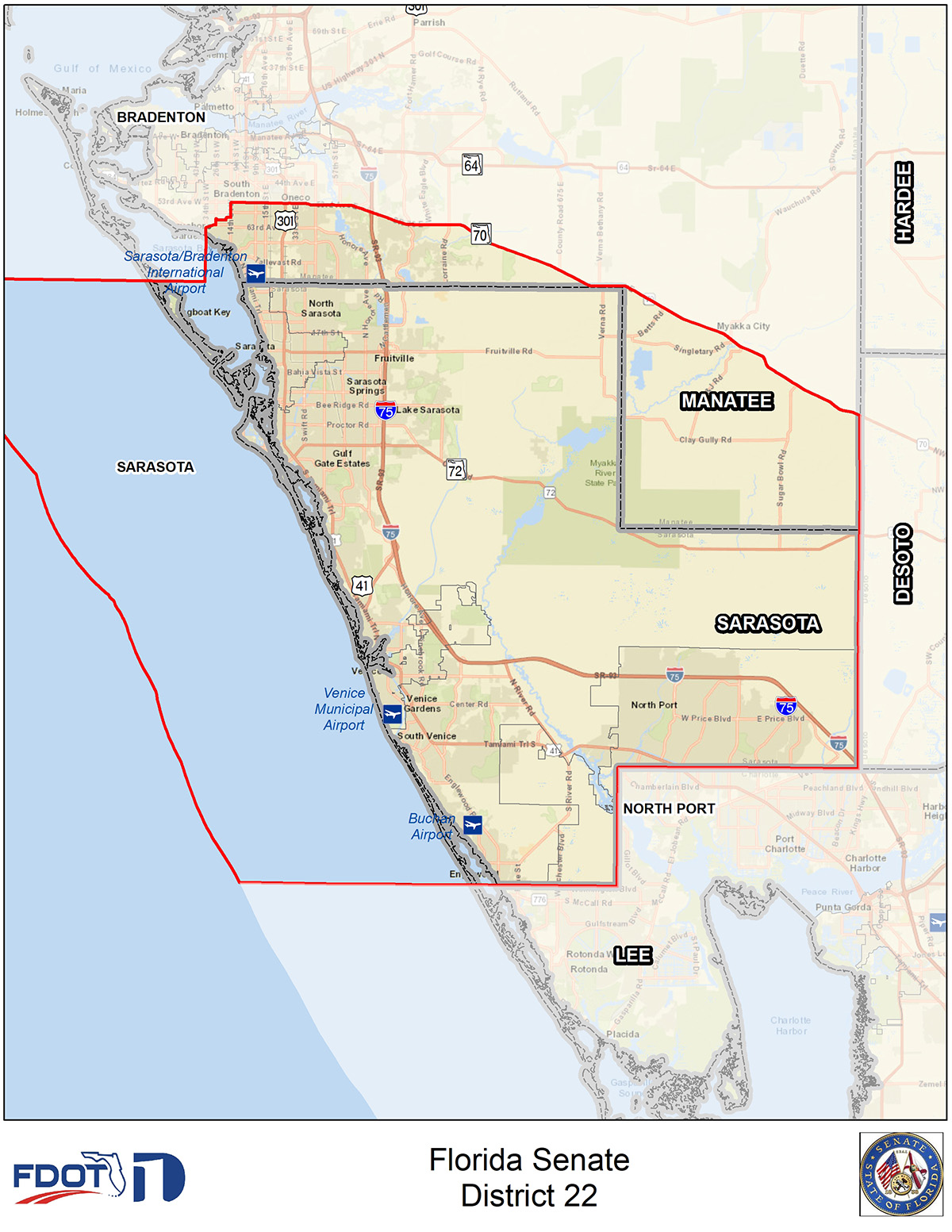 District 22 – Senator Joe Gruters – FDOT District 1 Legislative Resources